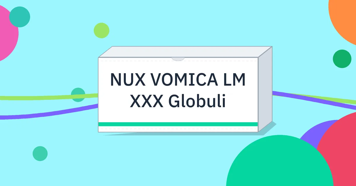 Symbolbild: Packung mit der Aufschrift NUX VOMICA LM XXX Globuli (PZN 02678611) – Verfügbarkeit und Bezug in Apotheken in Frankfurt am Main