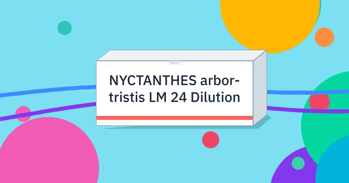 Symbolbild: Packung mit der Aufschrift NYCTANTHES arbor-tristis LM 24 Dilution (PZN 13621146) – Verfügbarkeit und Bezug in Apotheken in Frankfurt am Main