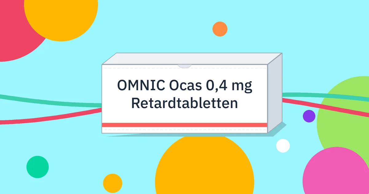 Symbolbild: Packung mit der Aufschrift OMNIC Ocas 0,4 mg Retardtabletten (PZN 06308325) – Verfügbarkeit und Bezug in Apotheken in Frankfurt am Main