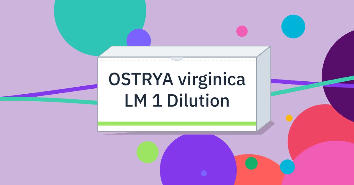 Symbolbild: Packung mit der Aufschrift OSTRYA virginica LM 1 Dilution (PZN 13628349) – Verfügbarkeit und Bezug in Apotheken in Frankfurt am Main