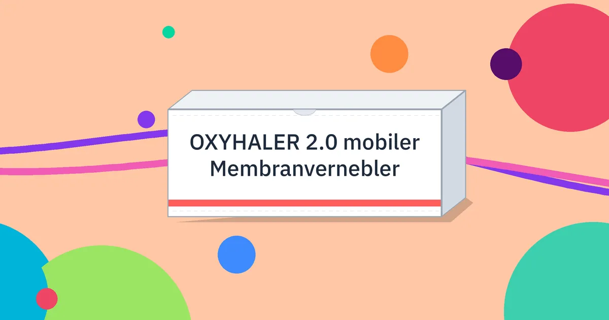 Symbolbild: Packung mit der Aufschrift OXYHALER 2.0 mobiler Membranvernebler (PZN 19422258) – Verfügbarkeit und Bezug in Apotheken in Frankfurt am Main