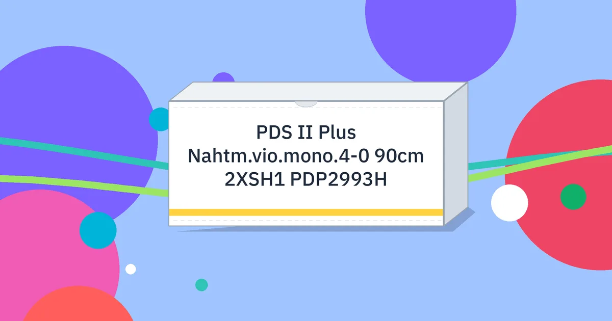 Symbolbild: Packung mit der Aufschrift PDS II Plus Nahtm.vio.mono.4-0 90cm 2XSH1 PDP2993H (PZN 20924344) – Verfügbarkeit und Bezug in Apotheken in Frankfurt am Main