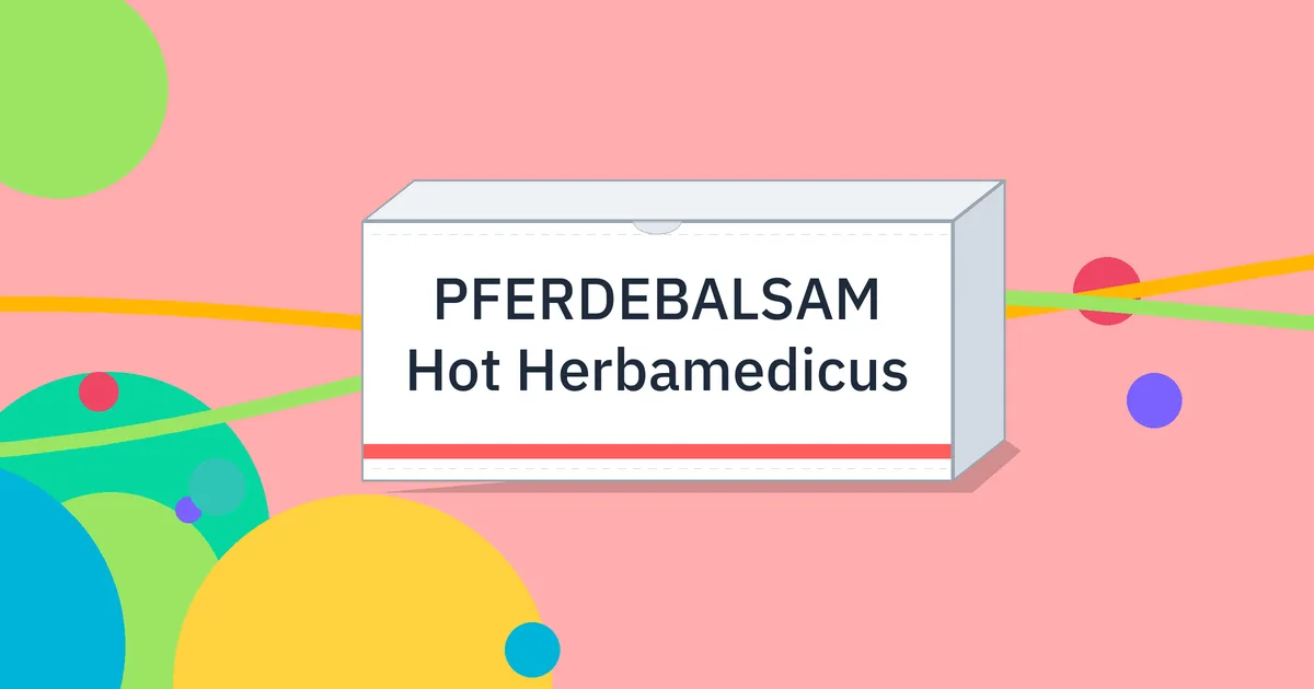 Symbolbild: Packung mit der Aufschrift PFERDEBALSAM Hot Herbamedicus (PZN 08846593) – Verfügbarkeit und Bezug in Apotheken in Frankfurt am Main