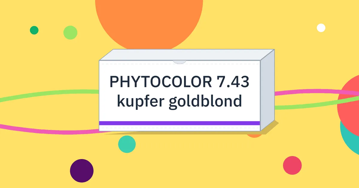 Symbolbild: Packung mit der Aufschrift PHYTOCOLOR 7.43 kupfer goldblond (PZN 18428098) – Verfügbarkeit und Bezug in Apotheken in Frankfurt am Main