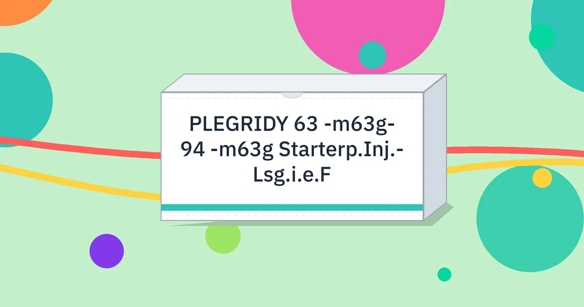 Symbolbild: Packung mit der Aufschrift PLEGRIDY 63 -m63g-94 -m63g Starterp.Inj.-Lsg.i.e.F (PZN 16383204) – Verfügbarkeit und Bezug in Apotheken in Frankfurt am Main