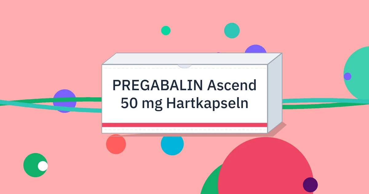 Symbolbild: Packung mit der Aufschrift PREGABALIN Ascend 50 mg Hartkapseln (PZN 16042590) – Verfügbarkeit und Bezug in Apotheken in Frankfurt am Main
