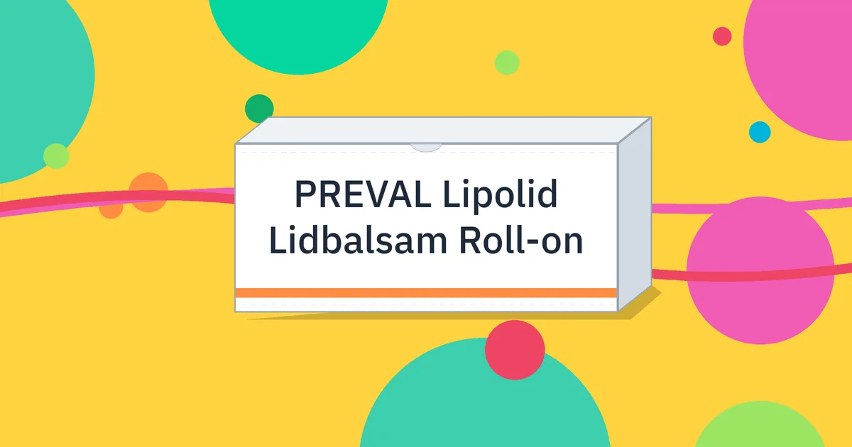 Symbolbild: Packung mit der Aufschrift PREVAL Lipolid Lidbalsam Roll-on (PZN 10028867) – Verfügbarkeit und Bezug in Apotheken in Frankfurt am Main
