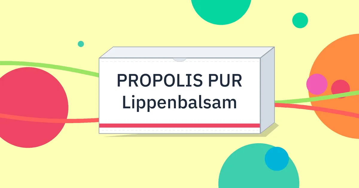 Symbolbild: Packung mit der Aufschrift PROPOLIS PUR Lippenbalsam (PZN 06681917) – Verfügbarkeit und Bezug in Apotheken in Frankfurt am Main