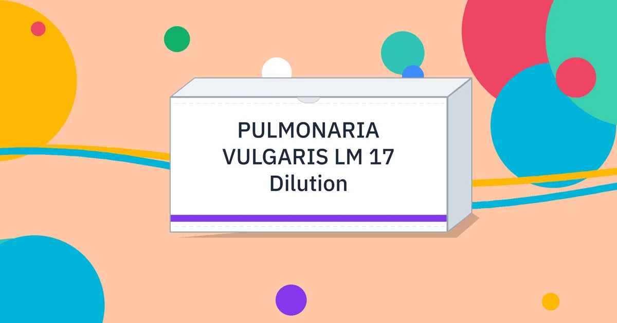 Symbolbild: Packung mit der Aufschrift PULMONARIA VULGARIS LM 17 Dilution (PZN 13670914) – Verfügbarkeit und Bezug in Apotheken in Frankfurt am Main