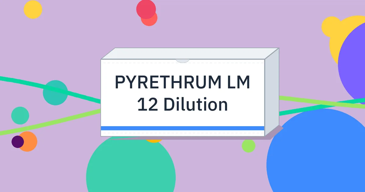Symbolbild: Packung mit der Aufschrift PYRETHRUM LM 12 Dilution (PZN 13671782) – Verfügbarkeit und Bezug in Apotheken in Frankfurt am Main