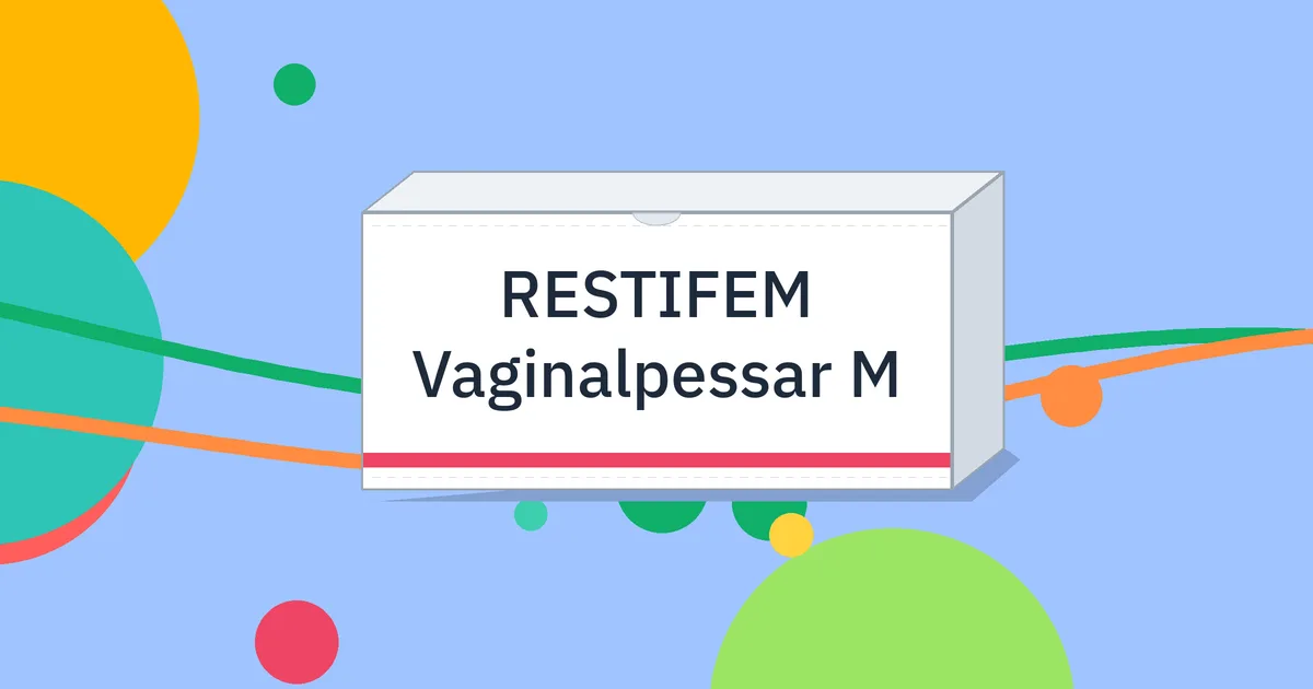 Symbolbild: Packung mit der Aufschrift RESTIFEM Vaginalpessar M (PZN 12902239) – Verfügbarkeit und Bezug in Apotheken in Frankfurt am Main