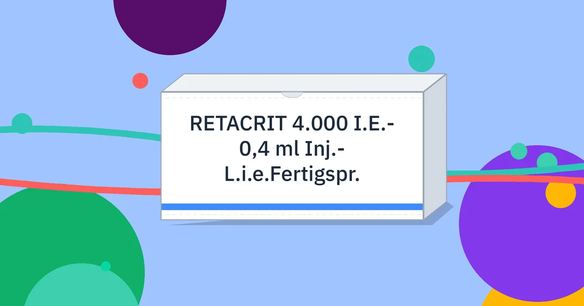 Symbolbild: Packung mit der Aufschrift RETACRIT 4.000 I.E.-0,4 ml Inj.-L.i.e.Fertigspr. (PZN 10917254) – Verfügbarkeit und Bezug in Apotheken in Frankfurt am Main