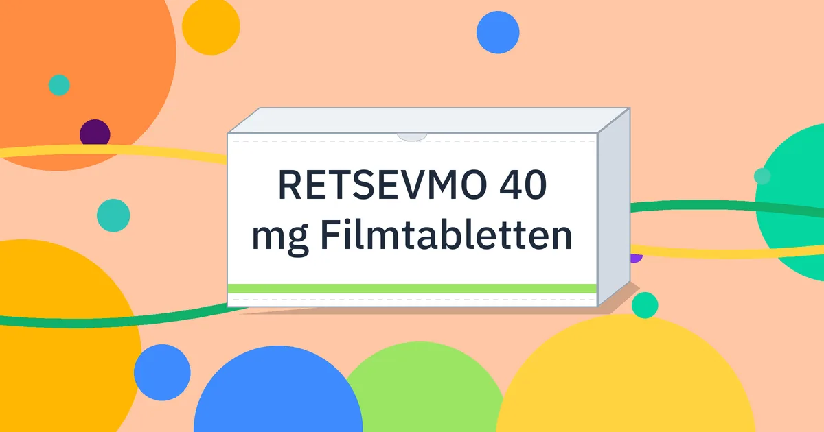 Symbolbild: Packung mit der Aufschrift RETSEVMO 40 mg Filmtabletten (PZN 20062196) – Verfügbarkeit und Bezug in Apotheken in Frankfurt am Main