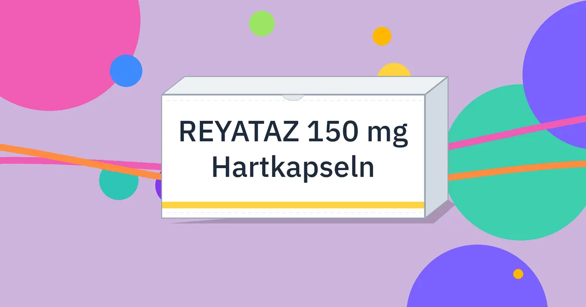 Symbolbild: Packung mit der Aufschrift REYATAZ 150 mg Hartkapseln (PZN 09544351) – Verfügbarkeit und Bezug in Apotheken in Frankfurt am Main
