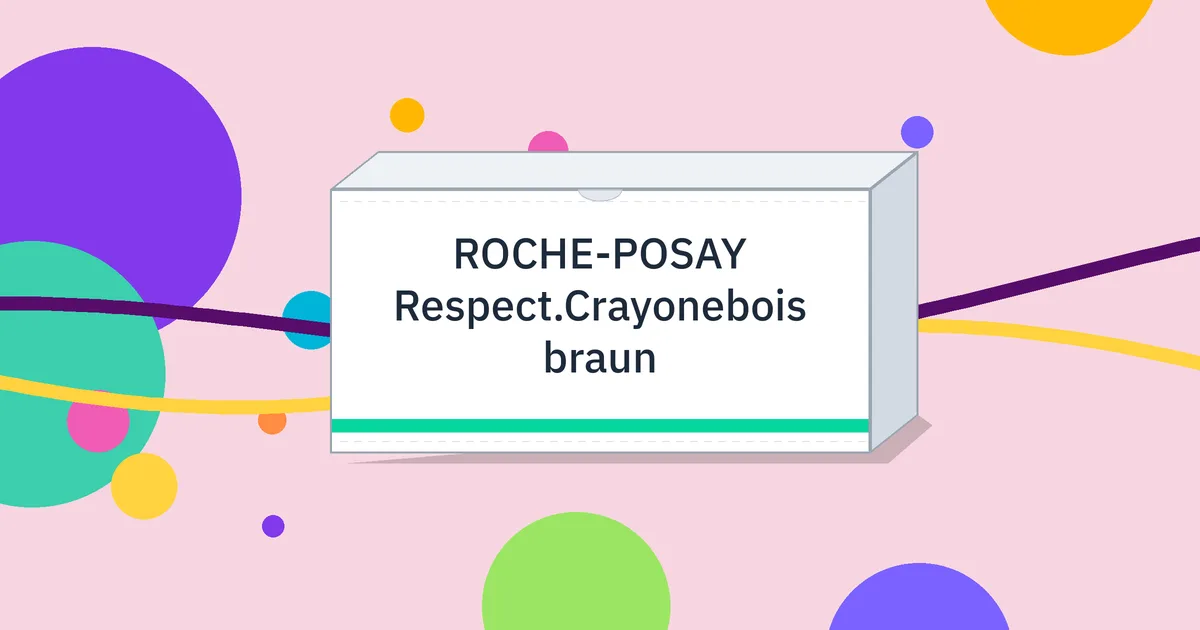 Symbolbild: Packung mit der Aufschrift ROCHE-POSAY Respect.Crayonebois braun (PZN 06726726) – Verfügbarkeit und Bezug in Apotheken in Frankfurt am Main