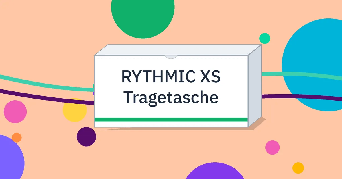 Symbolbild: Packung mit der Aufschrift RYTHMIC XS Tragetasche (PZN 18786892) – Verfügbarkeit und Bezug in Apotheken in Frankfurt am Main