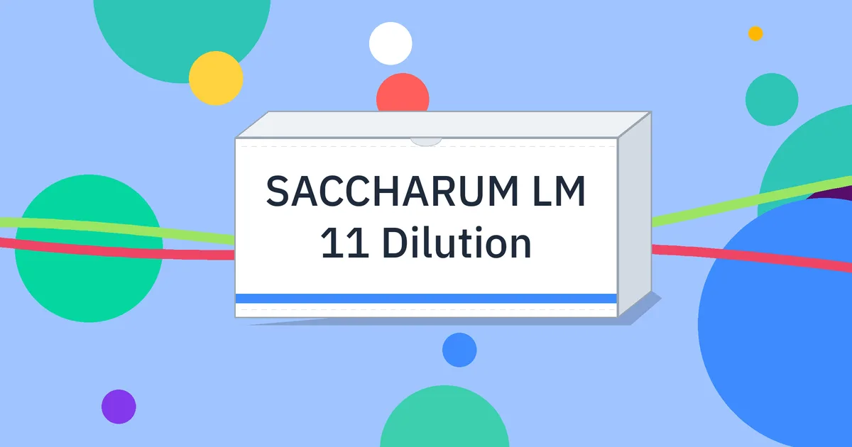 Symbolbild: Packung mit der Aufschrift SACCHARUM LM 11 Dilution (PZN 13176255) – Verfügbarkeit und Bezug in Apotheken in Frankfurt am Main