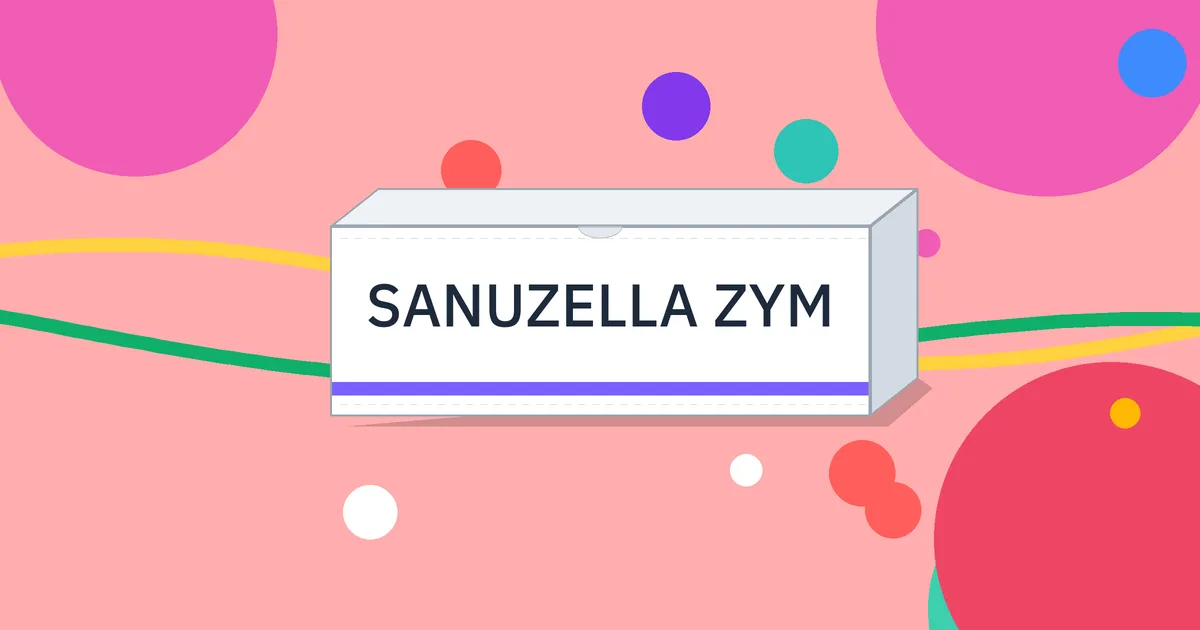 Symbolbild: Packung mit der Aufschrift SANUZELLA ZYM (PZN 07727828) – Verfügbarkeit und Bezug in Apotheken in Frankfurt am Main