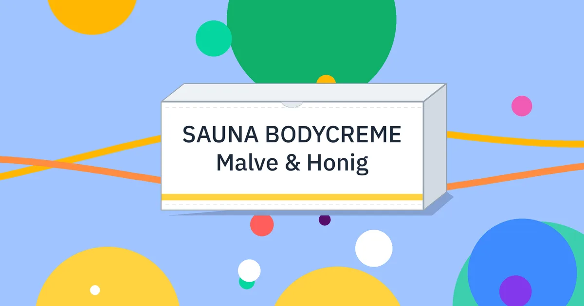 Symbolbild: Packung mit der Aufschrift SAUNA BODYCREME Malve & Honig (PZN 13973098) – Verfügbarkeit und Bezug in Apotheken in Frankfurt am Main
