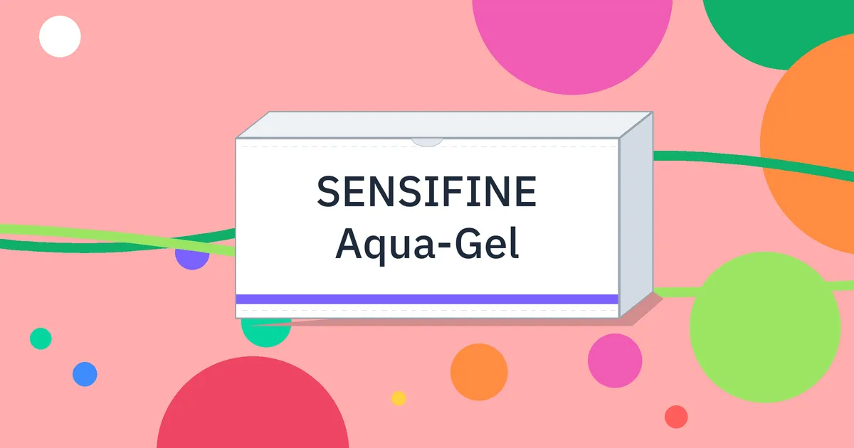Symbolbild: Packung mit der Aufschrift SENSIFINE Aqua-Gel (PZN 20787918) – Verfügbarkeit und Bezug in Apotheken in Frankfurt am Main