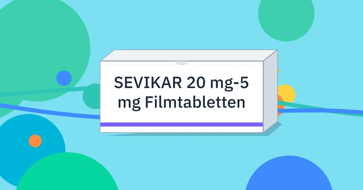 Symbolbild: Packung mit der Aufschrift SEVIKAR 20 mg-5 mg Filmtabletten (PZN 17184837) – Verfügbarkeit und Bezug in Apotheken in Frankfurt am Main