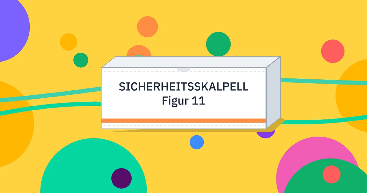 Symbolbild: Packung mit der Aufschrift SICHERHEITSSKALPELL Figur 11 (PZN 09688506) – Verfügbarkeit und Bezug in Apotheken in Frankfurt am Main