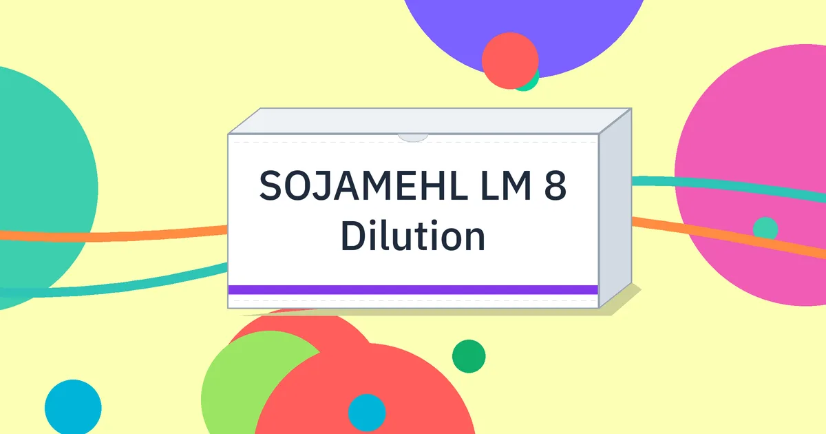 Symbolbild: Packung mit der Aufschrift SOJAMEHL LM 8 Dilution (PZN 13680781) – Verfügbarkeit und Bezug in Apotheken in Frankfurt am Main