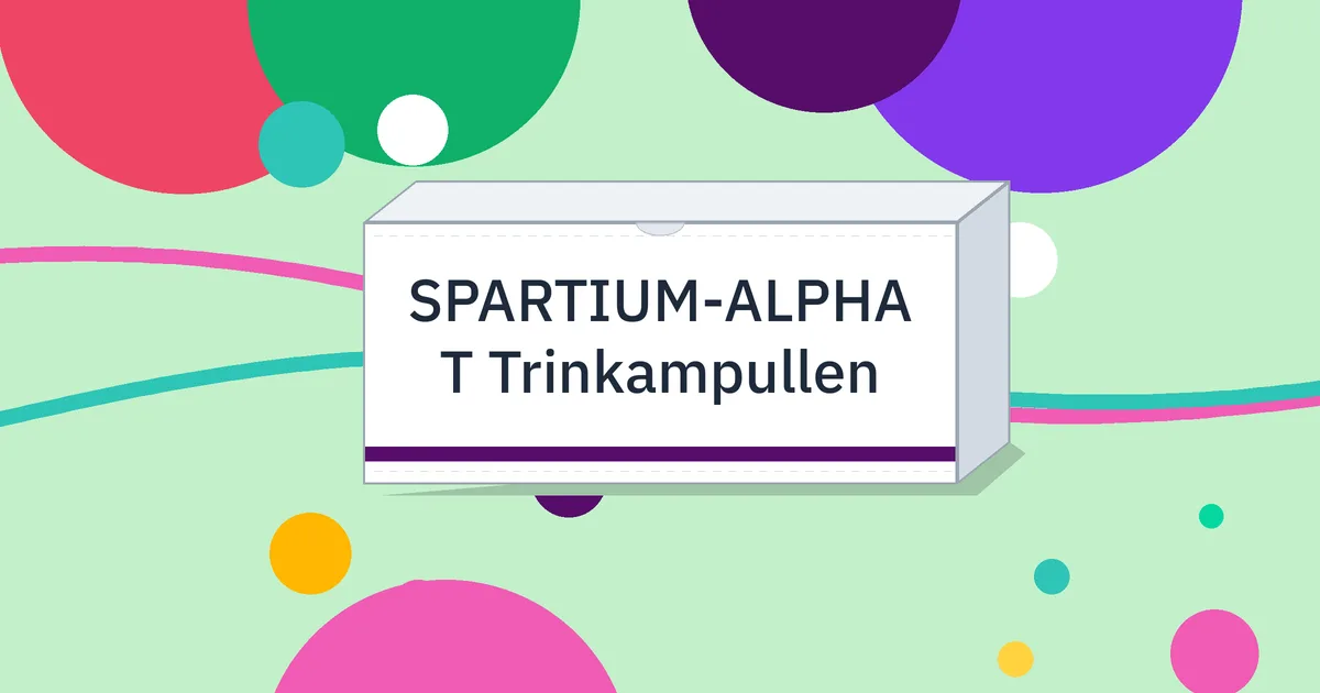 Symbolbild: Packung mit der Aufschrift SPARTIUM-ALPHA T Trinkampullen (PZN 10222380) – Verfügbarkeit und Bezug in Apotheken in Frankfurt am Main