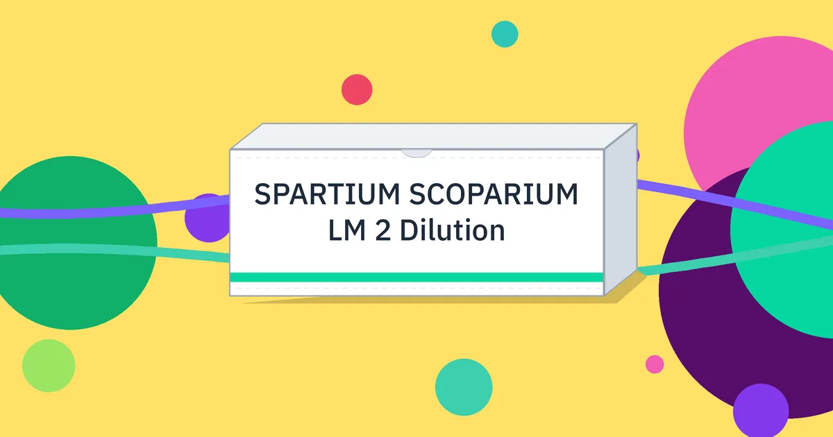Symbolbild: Packung mit der Aufschrift SPARTIUM SCOPARIUM LM 2 Dilution (PZN 13194603) – Verfügbarkeit und Bezug in Apotheken in Frankfurt am Main