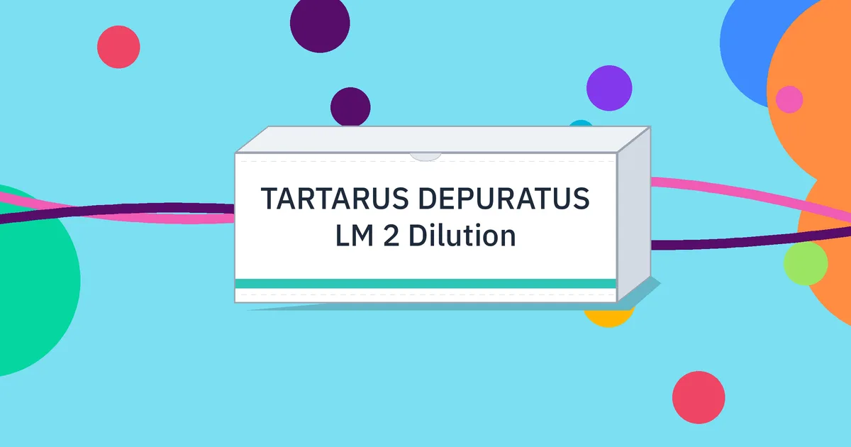 Symbolbild: Packung mit der Aufschrift TARTARUS DEPURATUS LM 2 Dilution (PZN 13687895) – Verfügbarkeit und Bezug in Apotheken in Frankfurt am Main