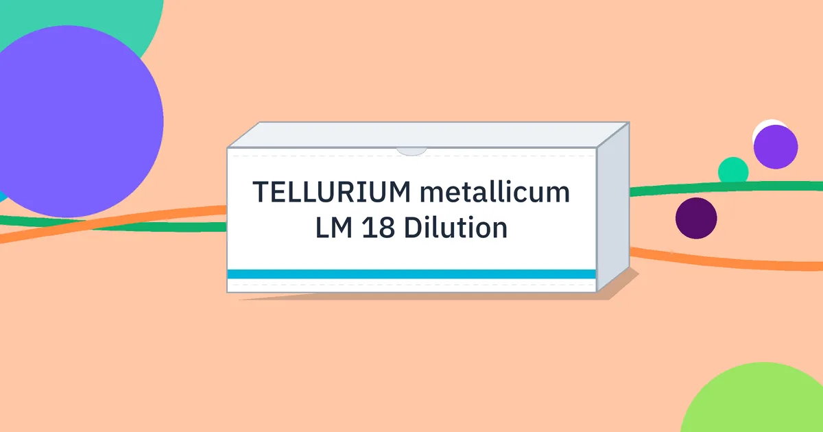 Symbolbild: Packung mit der Aufschrift TELLURIUM metallicum LM 18 Dilution (PZN 13215742) – Verfügbarkeit und Bezug in Apotheken in Frankfurt am Main