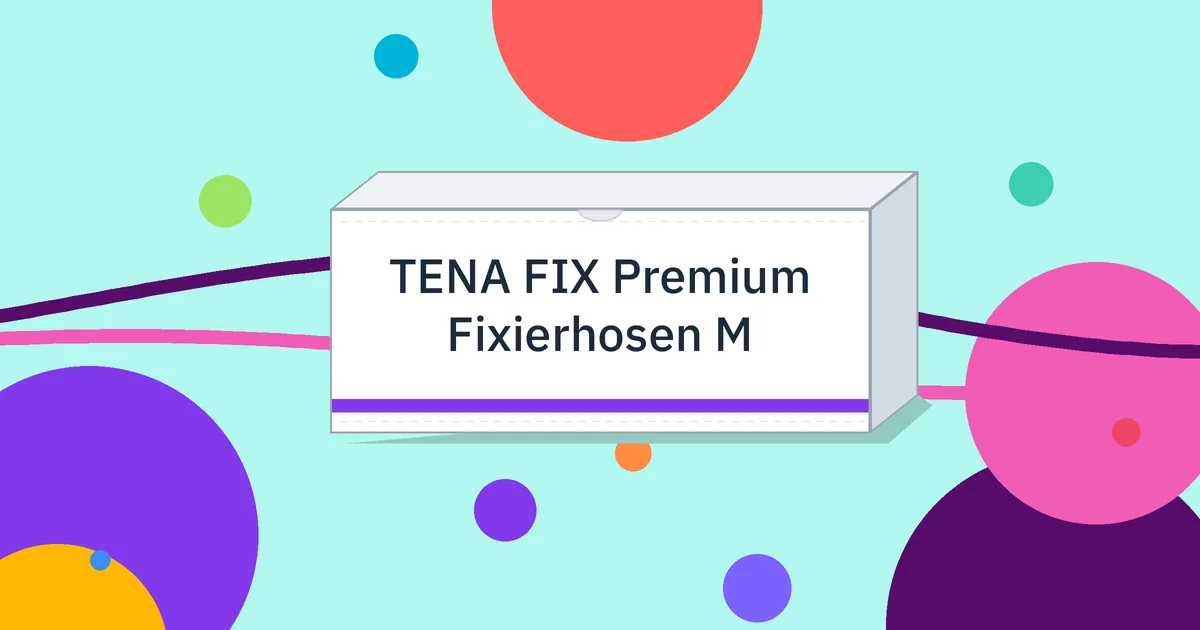 Symbolbild: Packung mit der Aufschrift TENA FIX Premium Fixierhosen M (PZN 03471763) – Verfügbarkeit und Bezug in Apotheken in Frankfurt am Main