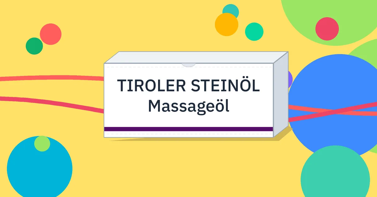 Symbolbild: Packung mit der Aufschrift TIROLER STEINÖL Massageöl (PZN 20384155) – Verfügbarkeit und Bezug in Apotheken in Frankfurt am Main