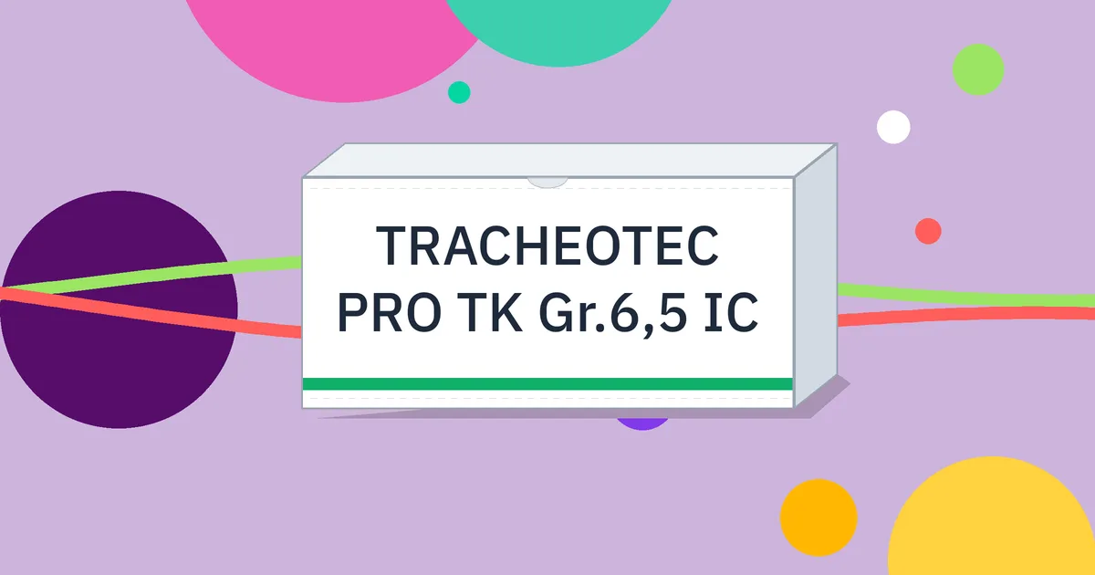 Symbolbild: Packung mit der Aufschrift TRACHEOTEC PRO TK Gr.6,5 IC (PZN 19909569) – Verfügbarkeit und Bezug in Apotheken in Frankfurt am Main