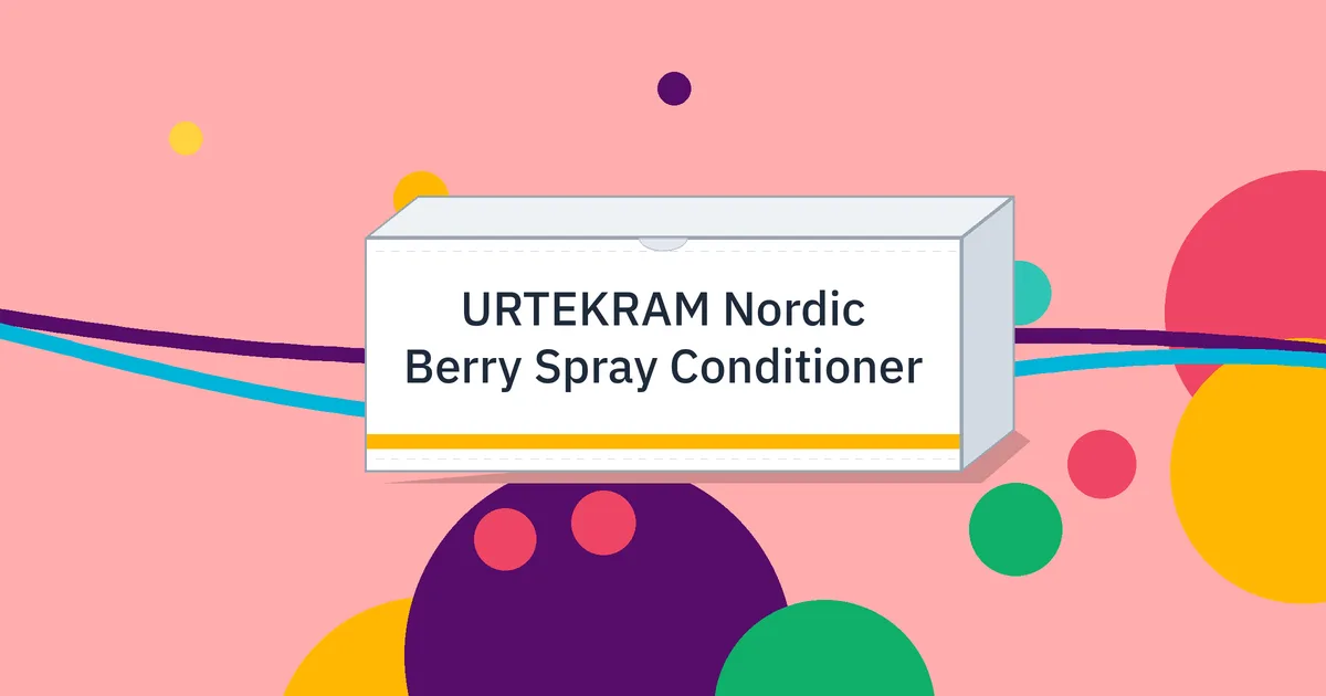 Symbolbild: Packung mit der Aufschrift URTEKRAM Nordic Berry Spray Conditioner (PZN 20293725) – Verfügbarkeit und Bezug in Apotheken in Frankfurt am Main
