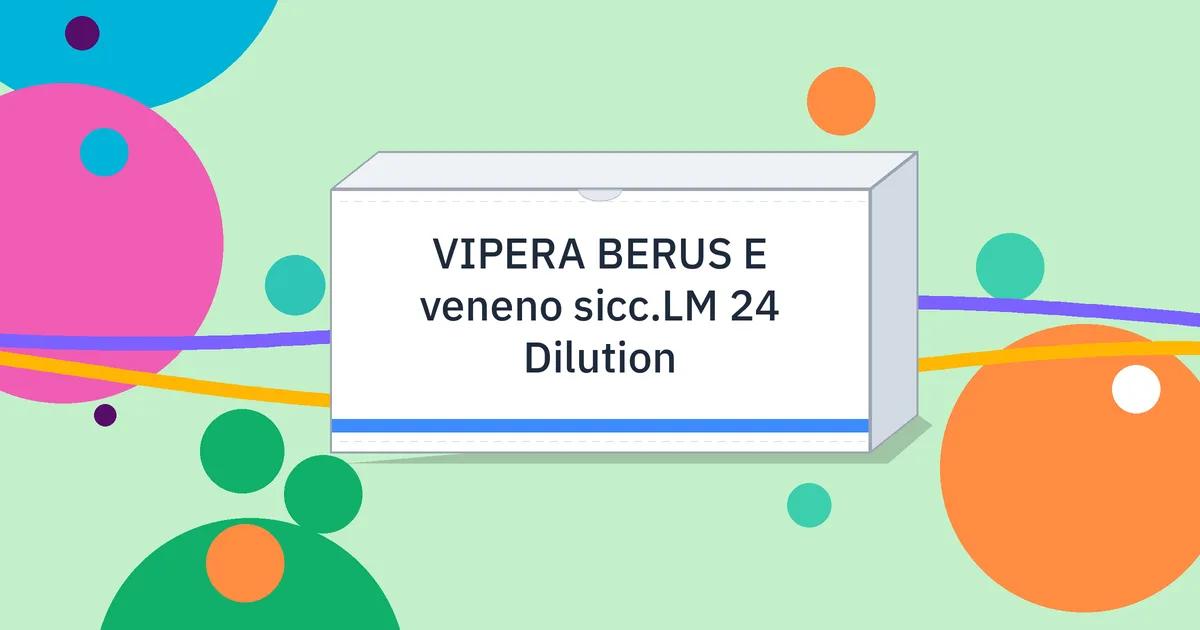 Symbolbild: Packung mit der Aufschrift VIPERA BERUS E veneno sicc.LM 24 Dilution (PZN 13277281) – Verfügbarkeit und Bezug in Apotheken in Frankfurt am Main