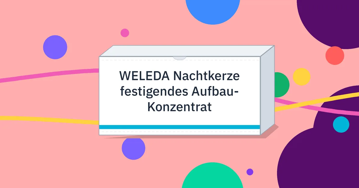 Symbolbild: Packung mit der Aufschrift WELEDA Nachtkerze festigendes Aufbau-Konzentrat (PZN 10193477) – Verfügbarkeit und Bezug in Apotheken in Frankfurt am Main