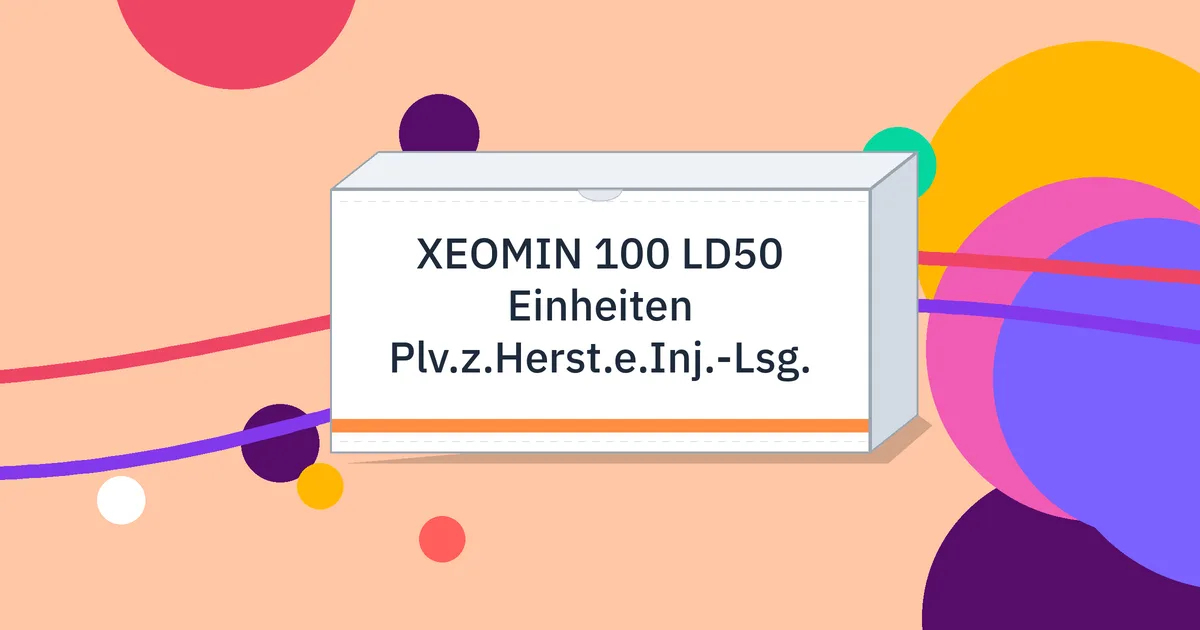 Symbolbild: Packung mit der Aufschrift XEOMIN 100 LD50 Einheiten Plv.z.Herst.e.Inj.-Lsg. (PZN 11852060) – Verfügbarkeit und Bezug in Apotheken in Frankfurt am Main