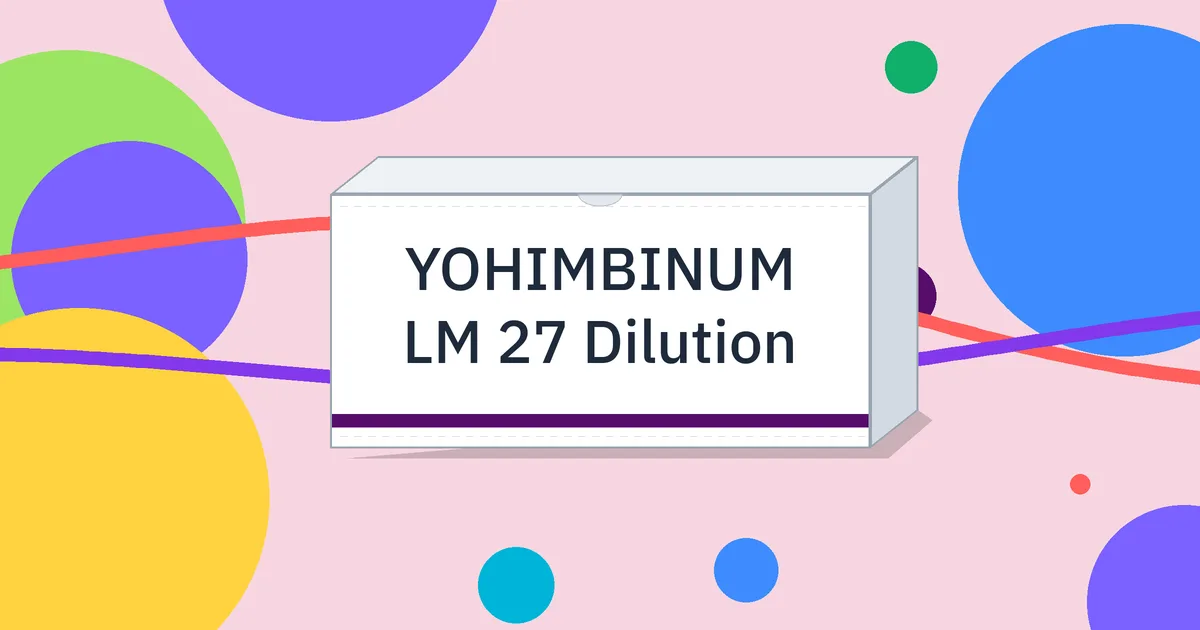 Symbolbild: Packung mit der Aufschrift YOHIMBINUM LM 27 Dilution (PZN 13286357) – Verfügbarkeit und Bezug in Apotheken in Frankfurt am Main