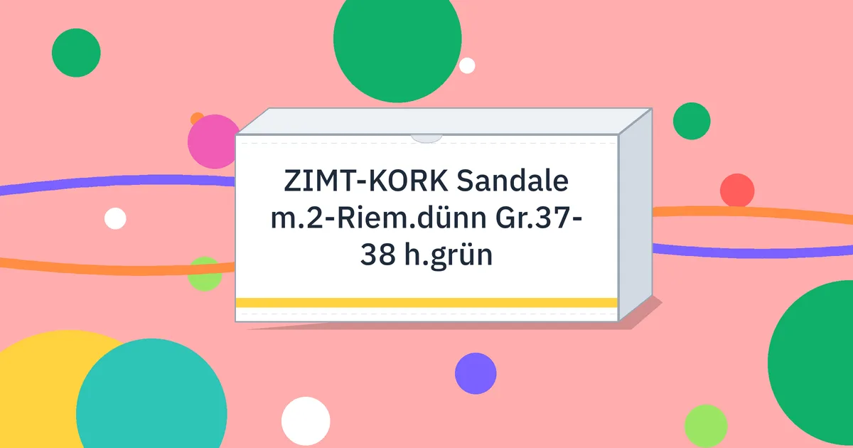 Symbolbild: Packung mit der Aufschrift ZIMT-KORK Sandale m.2-Riem.dünn Gr.37-38 h.grün (PZN 19729198) – Verfügbarkeit und Bezug in Apotheken in Frankfurt am Main