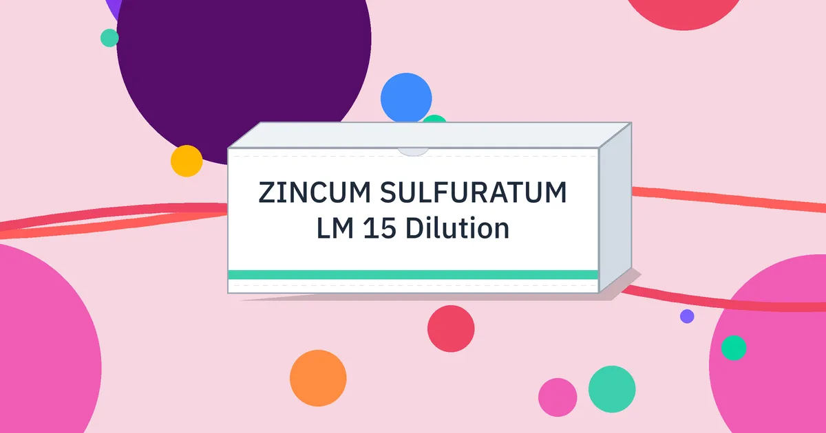 Symbolbild: Packung mit der Aufschrift ZINCUM SULFURATUM LM 15 Dilution (PZN 13299302) – Verfügbarkeit und Bezug in Apotheken in Frankfurt am Main