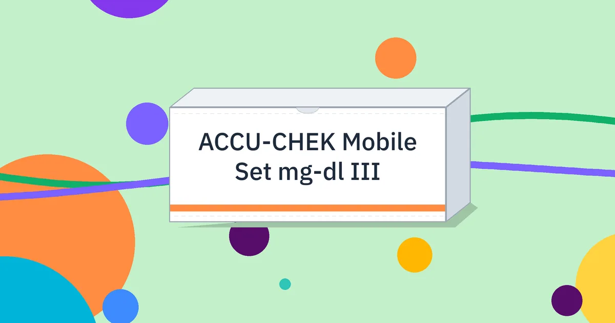 Symbolbild: Packung mit der Aufschrift ACCU-CHEK Mobile Set mg-dl III (PZN 09233214) – Verfügbarkeit und Bezug in Apotheken in Frankfurt am Main