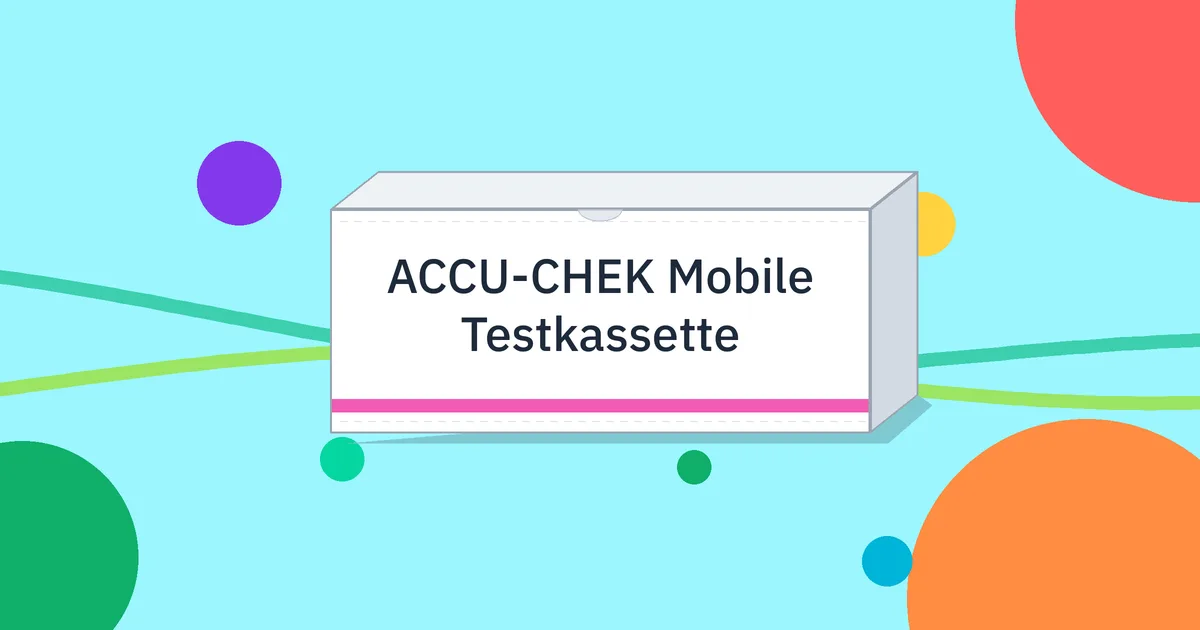 Symbolbild: Packung mit der Aufschrift ACCU-CHEK Mobile Testkassette (PZN 20399926) – Verfügbarkeit und Bezug in Apotheken in Frankfurt am Main