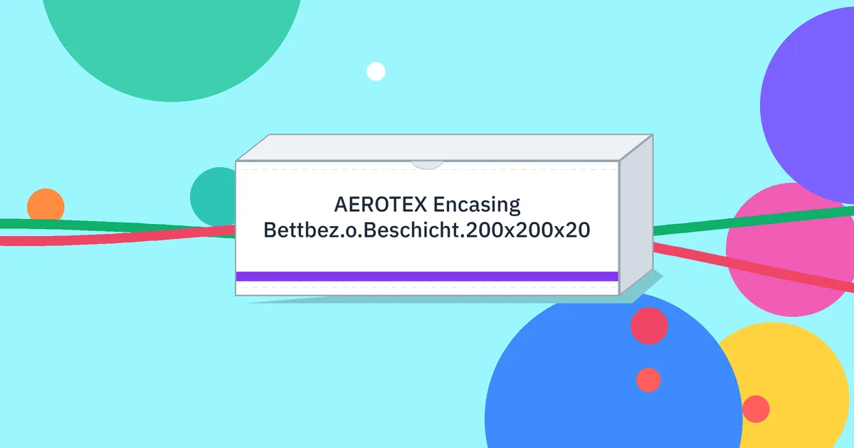 Symbolbild: Packung mit der Aufschrift AEROTEX Encasing Bettbez.o.Beschicht.200x200x20 (PZN 03392348) – Verfügbarkeit und Bezug in Apotheken in Frankfurt am Main