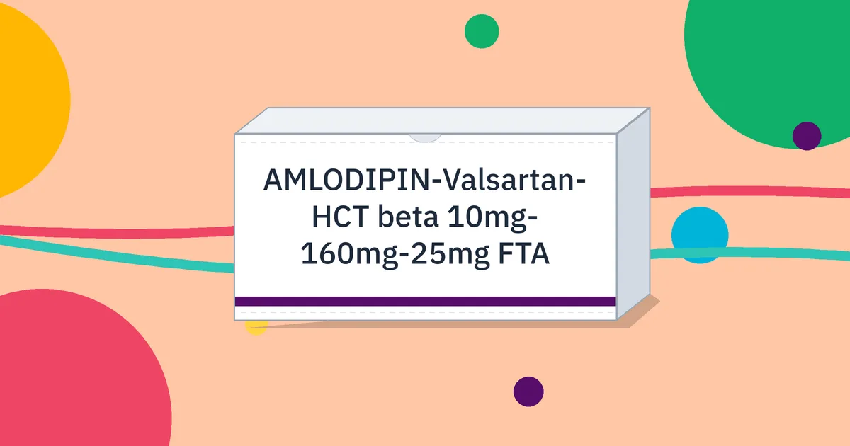 Symbolbild: Packung mit der Aufschrift AMLODIPIN-Valsartan-HCT beta 10mg-160mg-25mg FTA (PZN 15617870) – Verfügbarkeit und Bezug in Apotheken in Frankfurt am Main