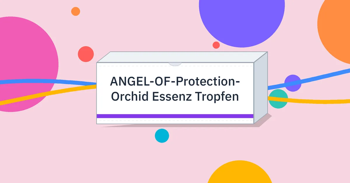 Symbolbild: Packung mit der Aufschrift ANGEL-OF-Protection-Orchid Essenz Tropfen (PZN 19159080) – Verfügbarkeit und Bezug in Apotheken in Frankfurt am Main