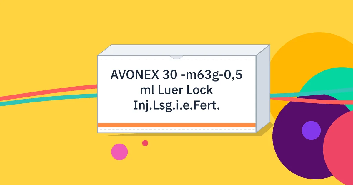 Symbolbild: Packung mit der Aufschrift AVONEX 30 -m63g-0,5 ml Luer Lock Inj.Lsg.i.e.Fert. (PZN 15609190) – Verfügbarkeit und Bezug in Apotheken in Frankfurt am Main