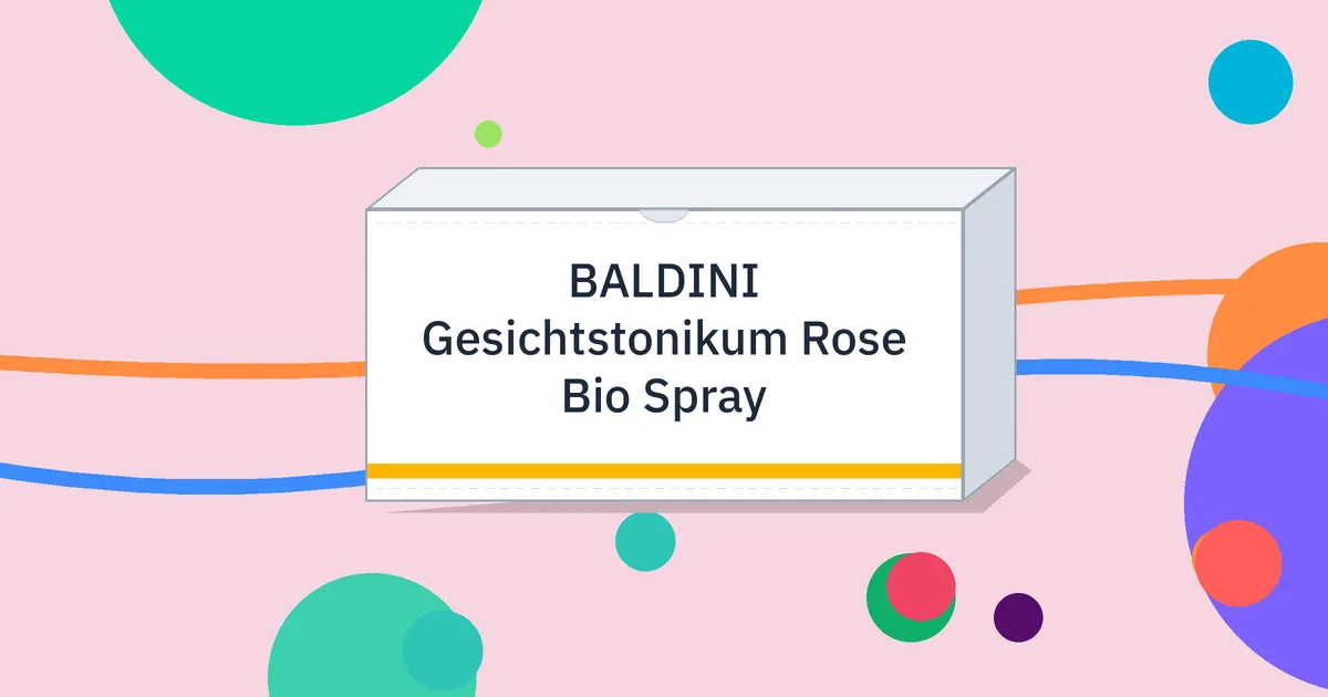 Symbolbild: Packung mit der Aufschrift BALDINI Gesichtstonikum Rose Bio Spray (PZN 18446216) – Verfügbarkeit und Bezug in Apotheken in Frankfurt am Main