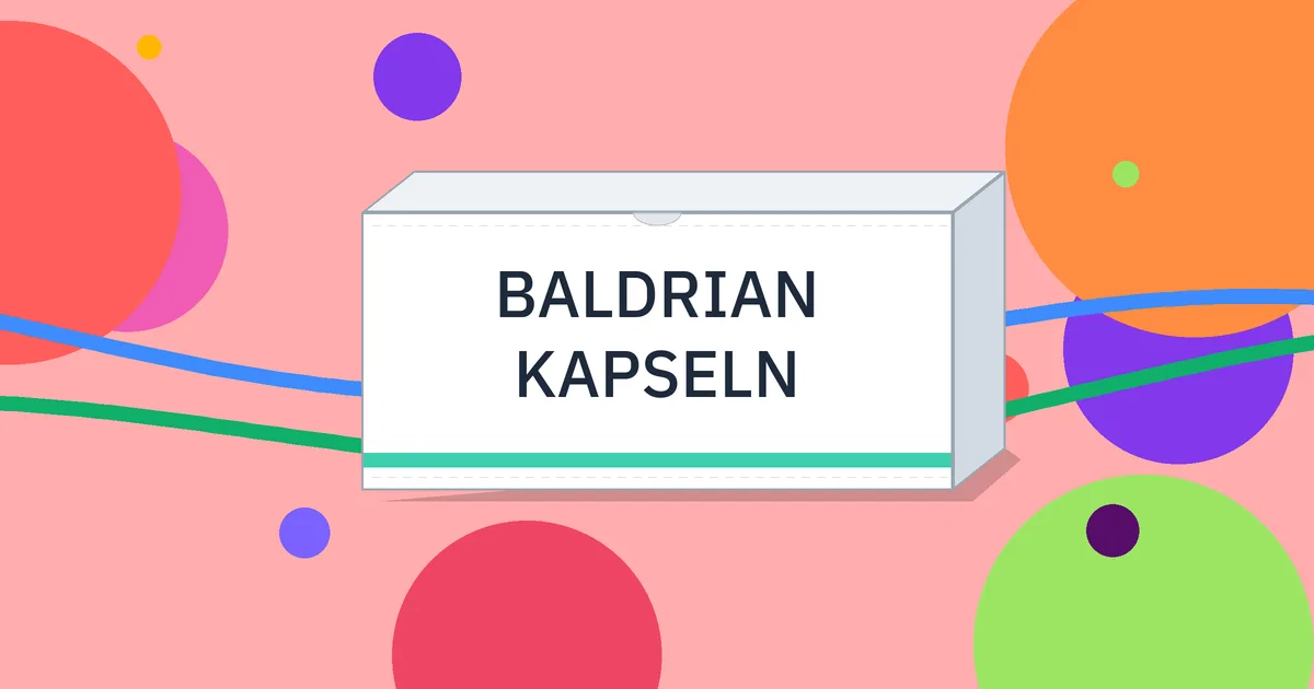 Symbolbild: Packung mit der Aufschrift BALDRIAN KAPSELN (PZN 09539137) – Verfügbarkeit und Bezug in Apotheken in Frankfurt am Main