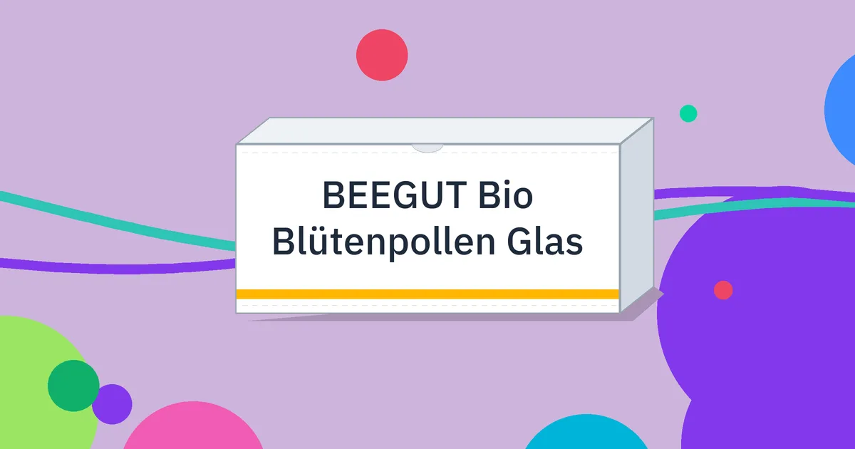 Symbolbild: Packung mit der Aufschrift BEEGUT Bio Blütenpollen Glas (PZN 17756506) – Verfügbarkeit und Bezug in Apotheken in Frankfurt am Main